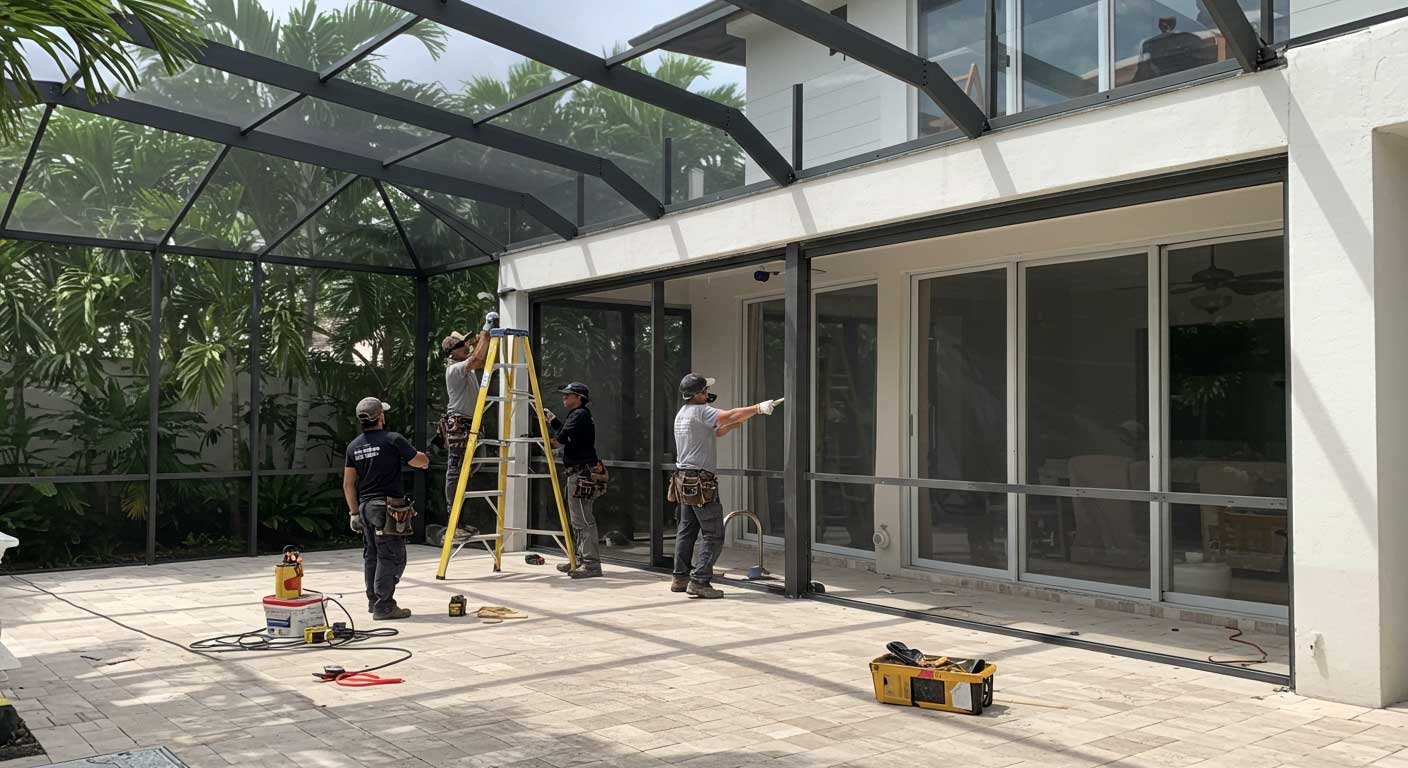 Screen Enclosures Installation in Miami | Palacios Experts - Palacios ...